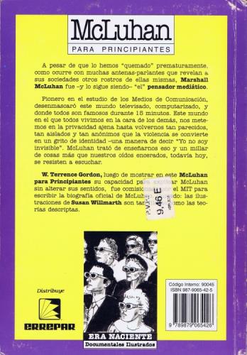 MCLUHAN PARA PRINCIPIANTES - W. TERRENCE GORDON - SUSAN WILL - SBS ...