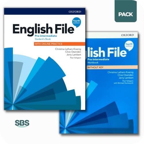 ENGLISH FILE PRE-INTERMEDIATE 4/ED - STUDENT'S BOOK + WORKB - SBS Librerías