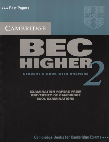 CAMBRIDGE BEC HIGHER 2 - STUDENT'S BOOK WITH KEY - SBS Librerías
