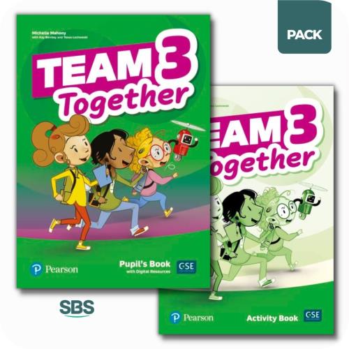 TEAM TOGETHER 3 - STUDENT'S BOOK + WORKBOOK PACK - 2 LIBROS - SBS Librerías